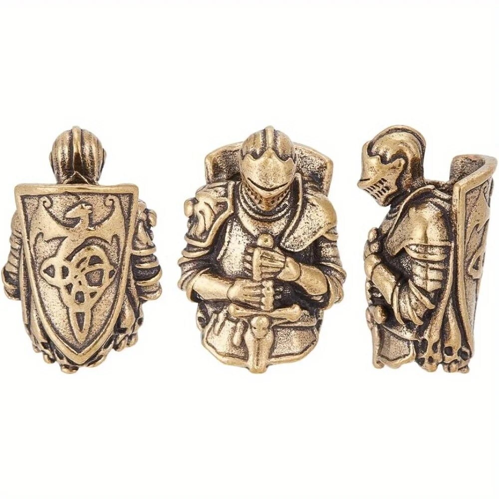 3 шт, латунные бусины для шнура EDC