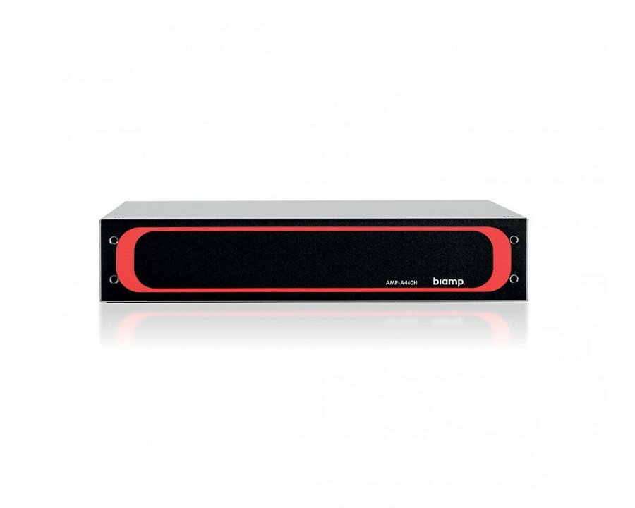 Biamp Усилитель BIAMP [TesiraAMP-A460H] 4-канальный: 4х60Вт (4Ом/8Ом). Bridge: 2х120Вт (100В/8Ом). Вх:4хEuroblock. Вых:4хEuroblock. Переключатель HPF. Совместим с Tesira ®. 2U (Half-Rack). Коепления для монтажа в стойку в комплекте.