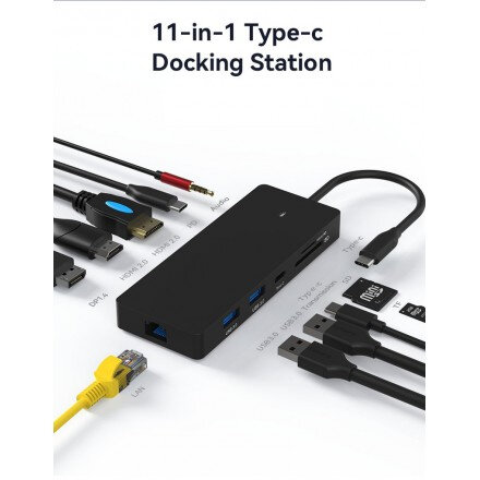 Док станция Ks-is KS-713A USB Type C 11 в 1