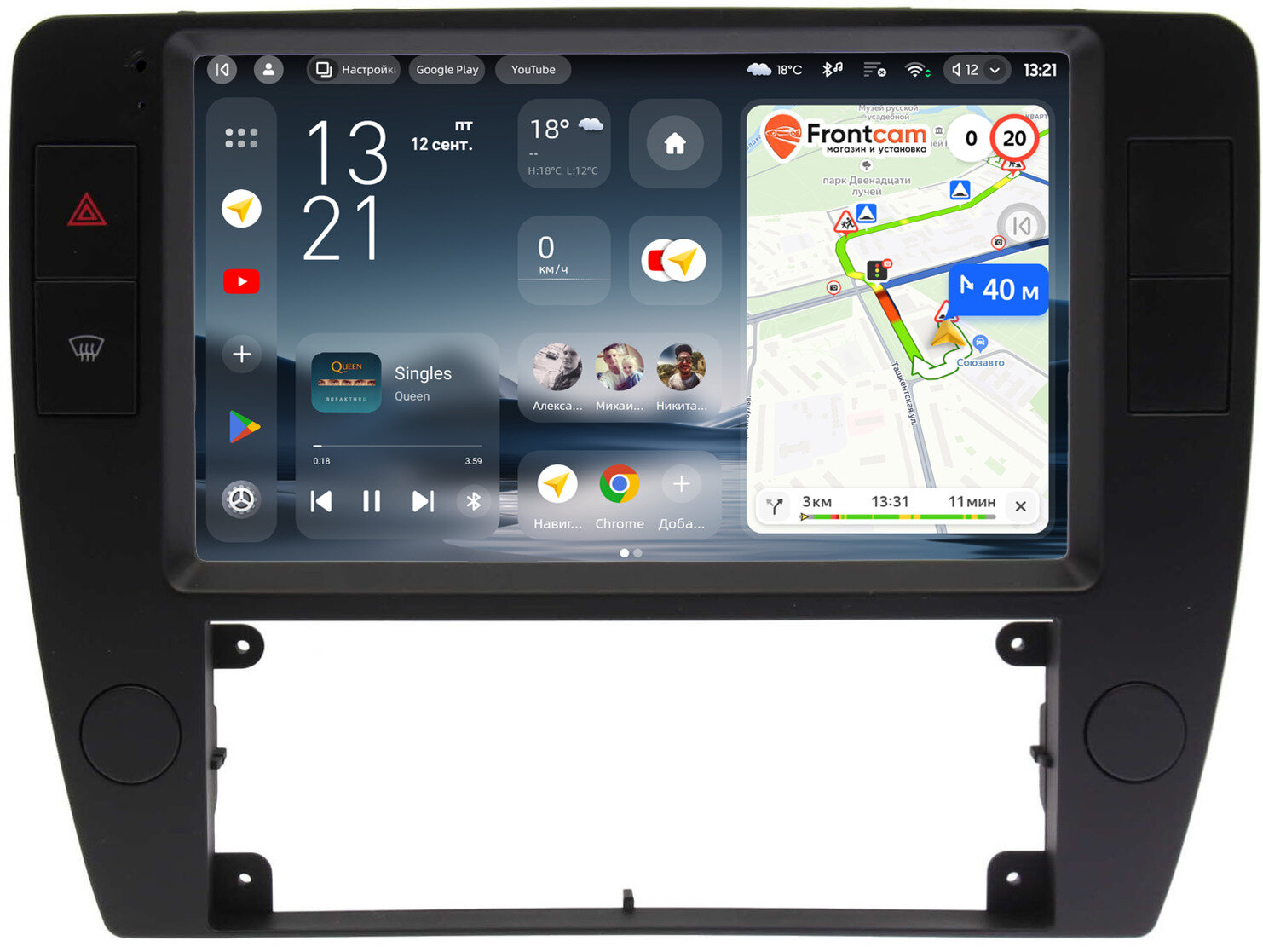 Штатная магнитола Teyes CC4 2K 6/64 9.5" RM-9-120089 Volkswagen Passat B5 2000-2005 Android 14 (4G-SIM, DSP, QLed, AI)