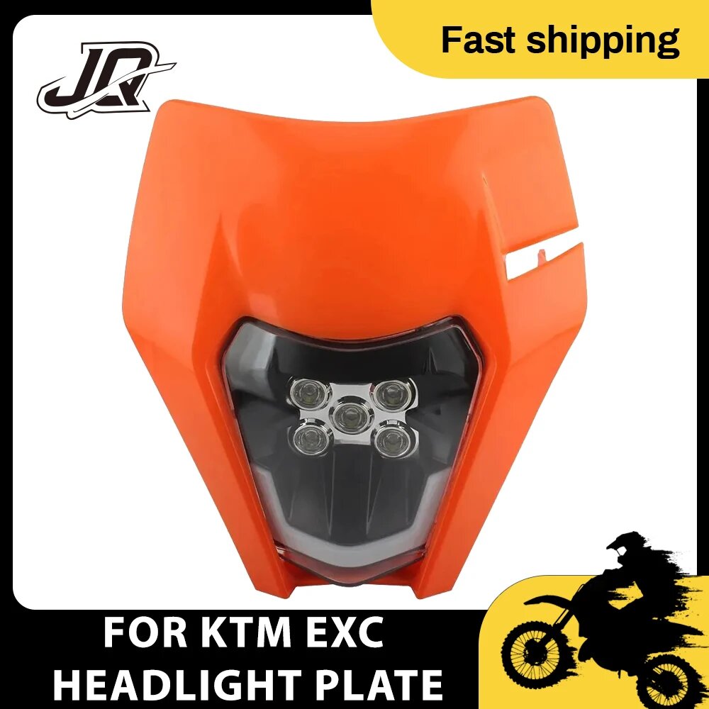 Для KTM EXC пластина фары мотоциклетные светодиодные фары Supermoto Enduro Universal 2007 2020 XC SX MX Dirt Bike Мотокросс фары
