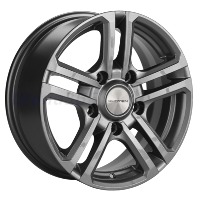 Литой колесный диск Khomen Wheels KHW1602 (Niva 4x4) 6,5x16/5x139,7 ET40 D98,5 Gray