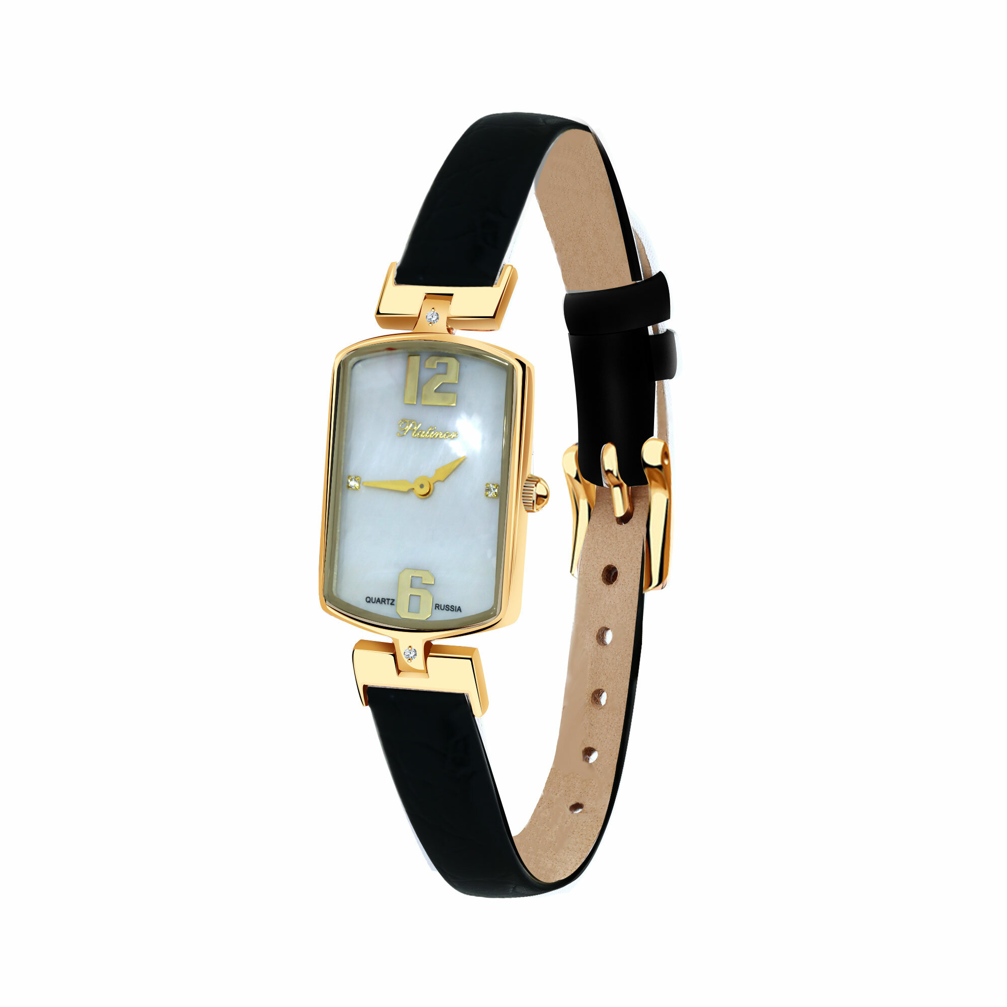 Наручные часы, золото, фианит