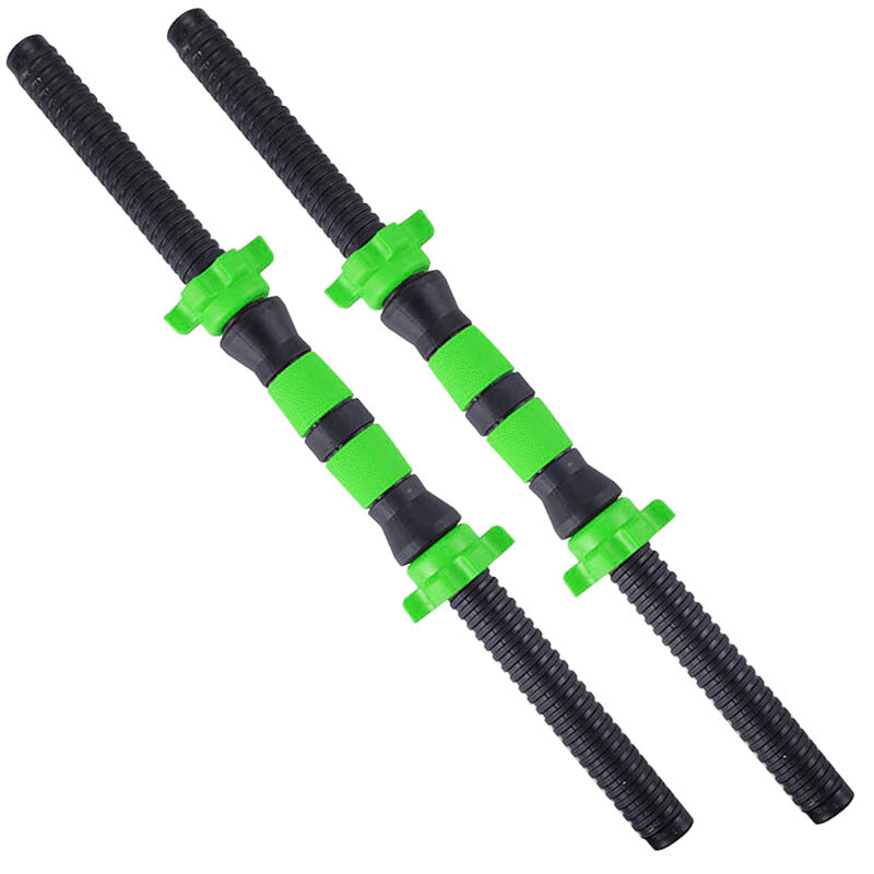 Набор гантельных грифов Voitto 45 см (металлопластиковый), d-25 мм, GREEN (2 шт)