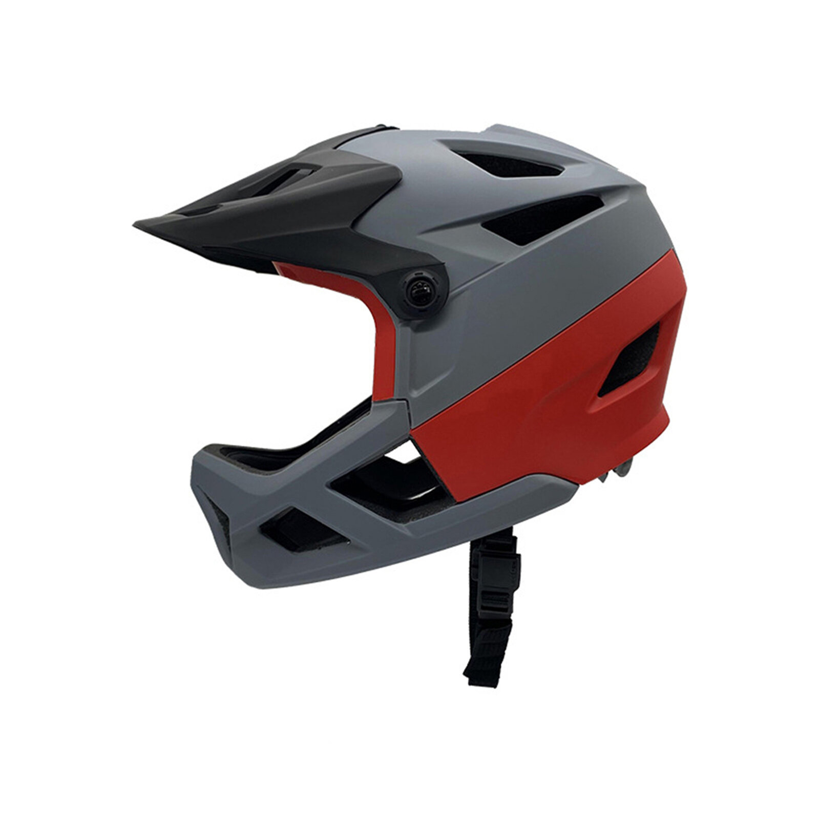 Полнолицевой Шлем для Горного Велосипеда для Мужчин И Женщин, Шлем Для Шоссейного Велосипеда, Легкий Регулируемый Козырек и Порт Для Очков 55-59 см, Ударопрочный Велосипедный Шлем