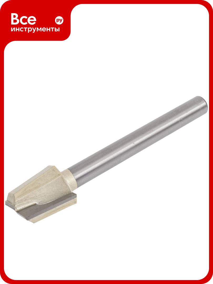Фреза пазовая прямая с торцевым ножом удлиненная стф-1007 30x30x100 мм, хв-к 12 мм стф-10070130