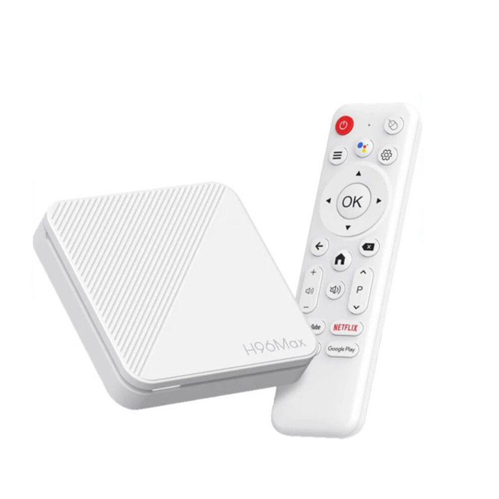 MAX H313 Smart TV Box Wifi6 BT Android 14 4K HD 2 ГБ 8 ГБ/16 ГБ Dual Google Voice Assistant Media Player Set Top Box