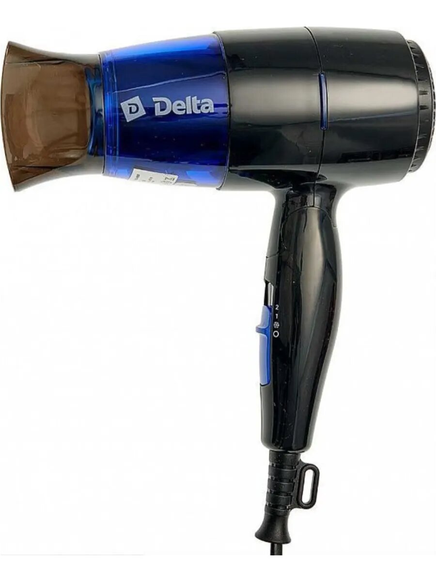 Фен для укладки волос DL-0907 1400Вт Черный-синий