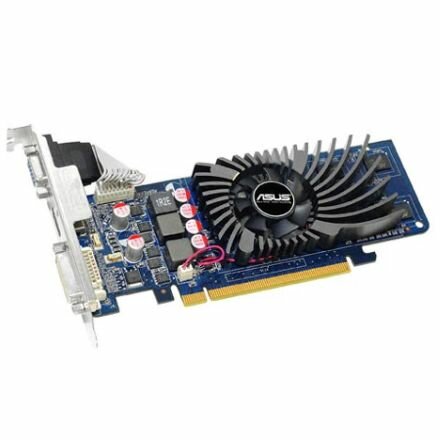 Видеокарта Asus GeForce GT 220 (ENGT220/DI/1GD2(LP)/V2) - PCI-E 2.0 x16, 1 ГБ, DDR2, 128 бит, DVI, VGA, HDMI
