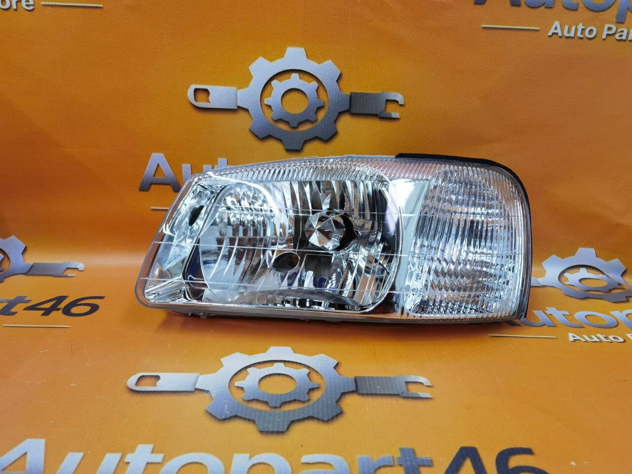 Фара передняя Левая Хендай Акцент (Тагаз) HYUNDAI ACCENT механический корректор