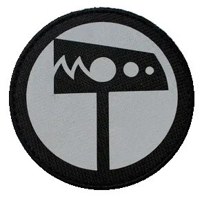 Светоотражающие нашивки SCP Foundation Emblem Task Force 8 см Черный, 10