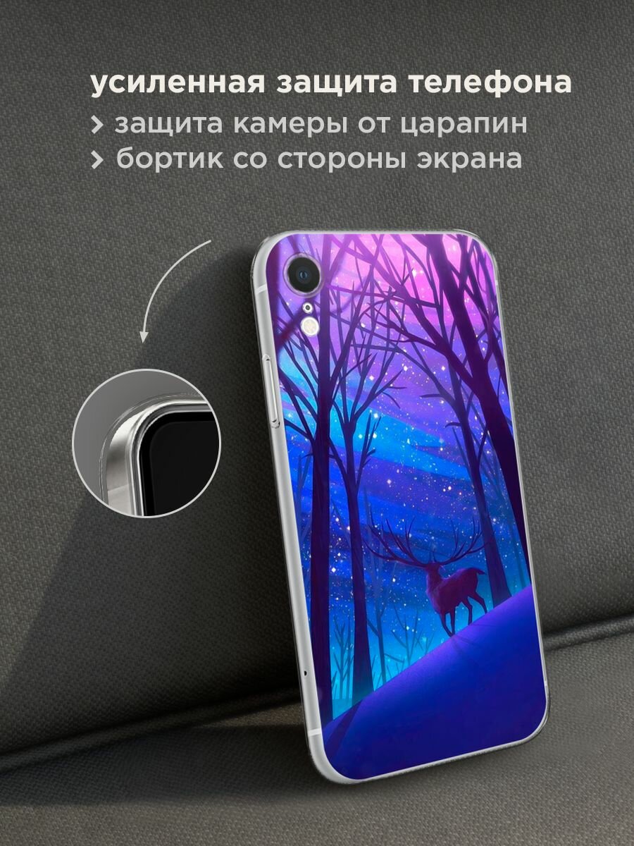 Чехол на Tecno Spark 10 Pro / Текно Спарк 10 Про с принтом "Северный олень" — фото 1