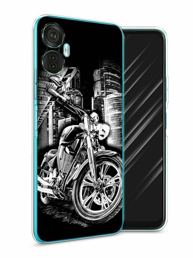 Чехол на Itel Vision 5 Plus / Ител Вижн 5 Плюс с принтом "Крутой байк"
