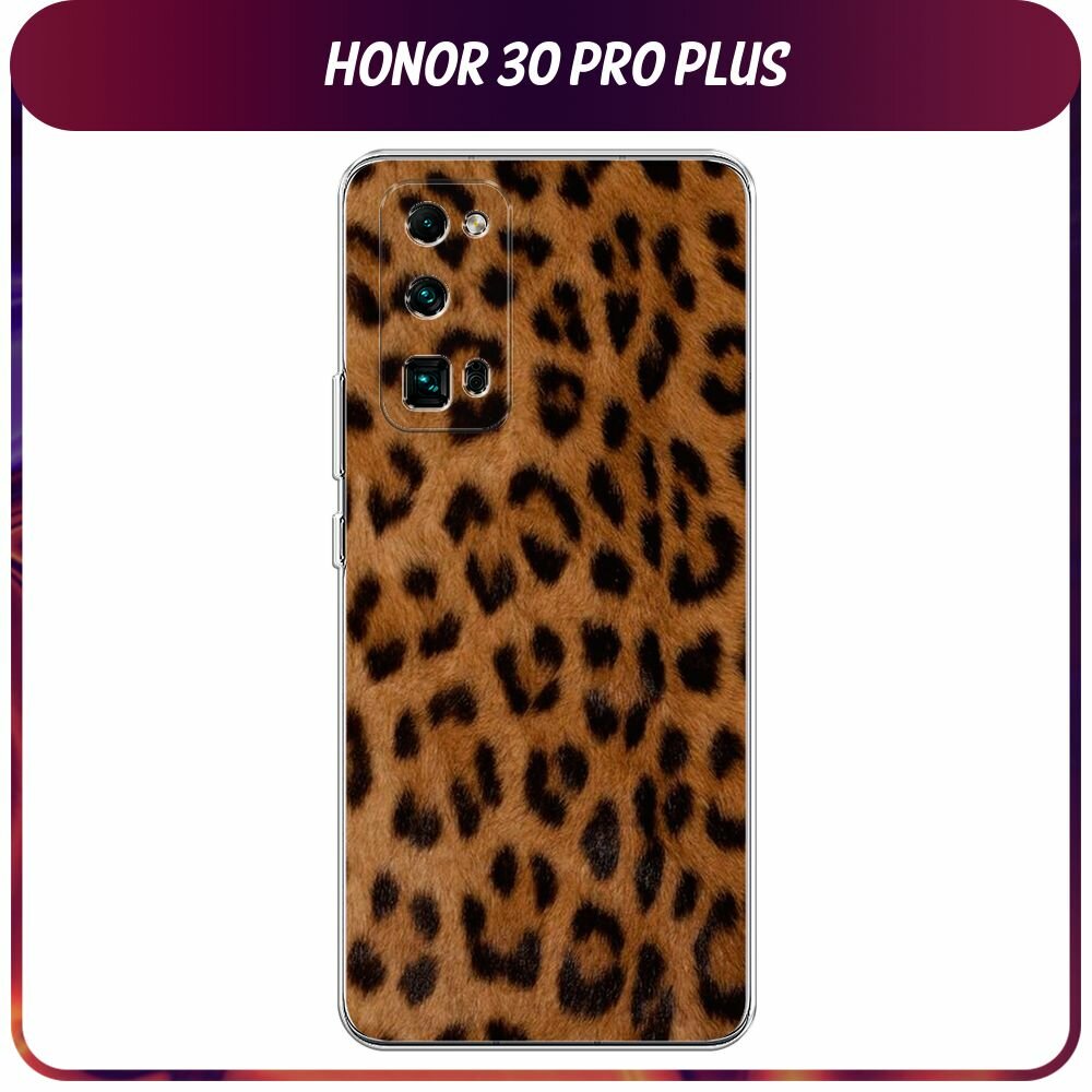 Чехол на Honor 30 Pro Plus / Хонор 30 Про Плюс с принтом "Мех леопарда"