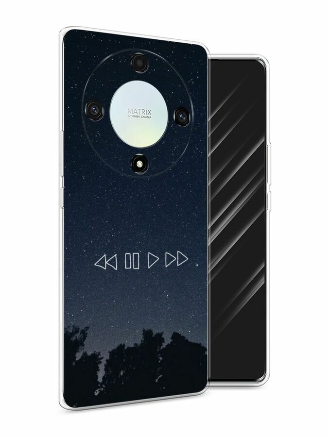 Чехол на Honor X9A / Хонор X9A с принтом "Космическая музыка"