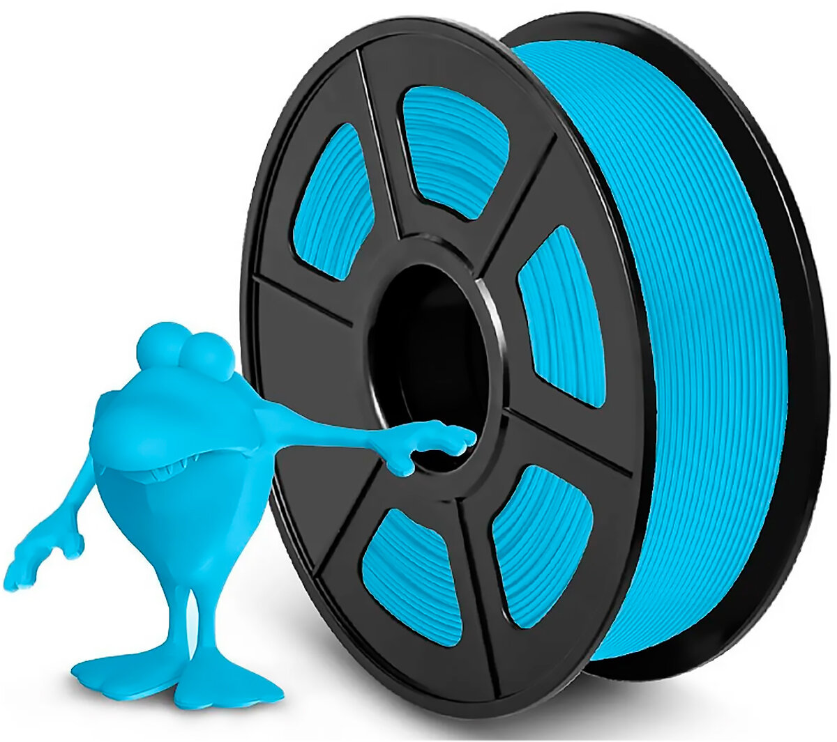 Филамент NV Print PLA Matte Light Blue для 3D печати диаметр 1.75мм длина 330 метров масса 1 кг