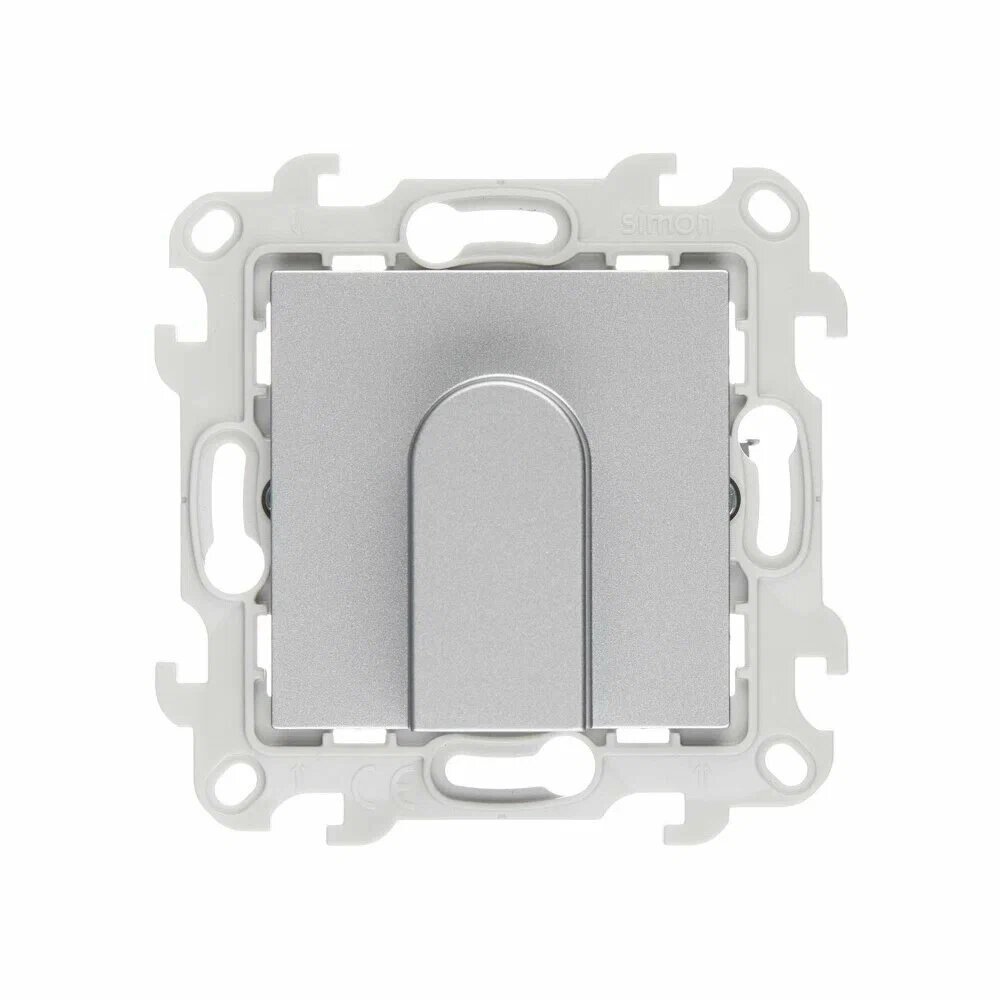 Вывод кабеля Simon 24 Harmonie встраиваемый алюминий 2410801-033