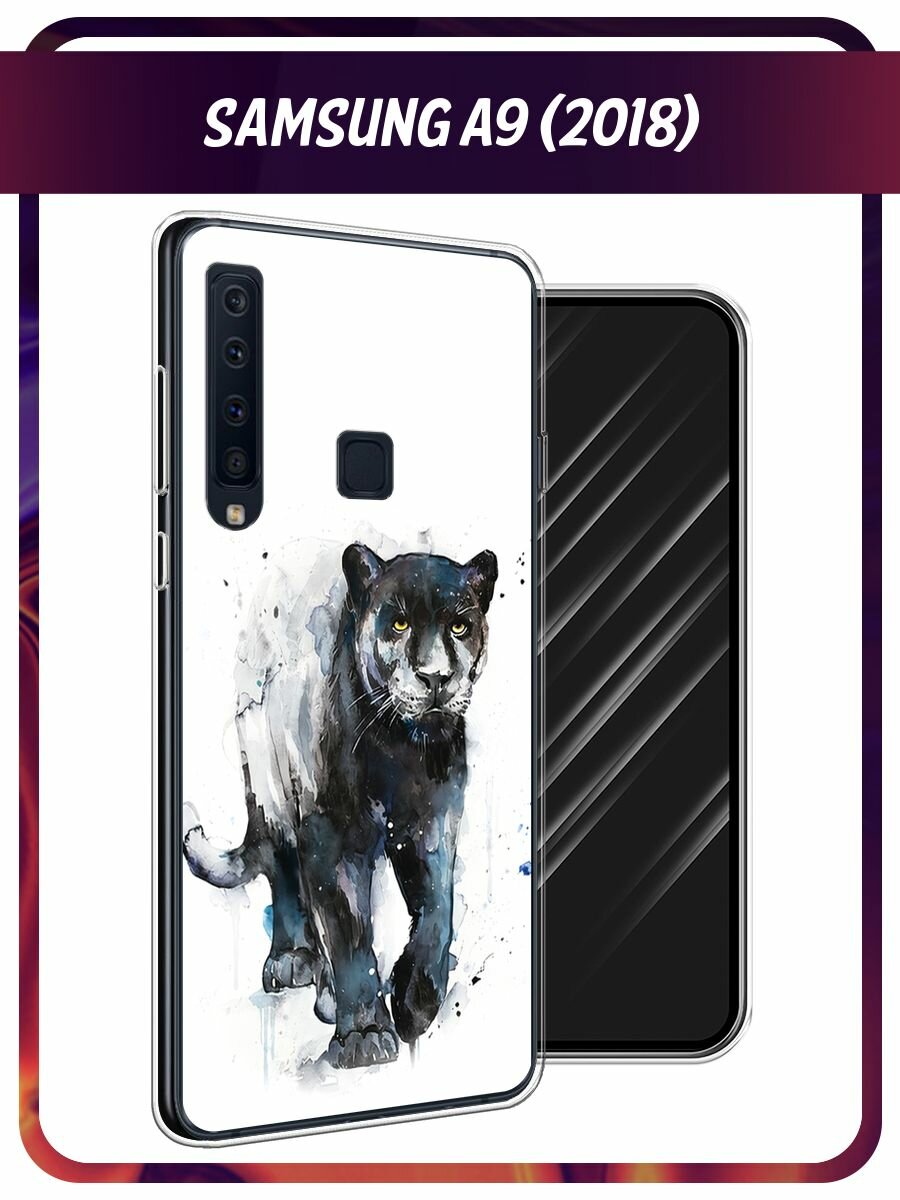Чехол на Samsung Galaxy A9 2018 / Самсунг Галакси А9 2018 с принтом "Пантера арт 3"