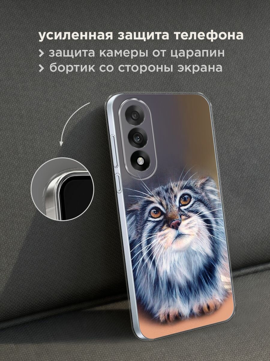 Чехол на OnePlus Nord 5 / Ван Плас Норд 5 с принтом "Кот манул 2" — фото 1