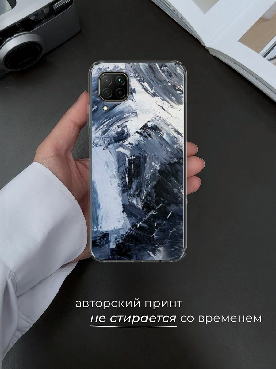 Чехол на Honor 30S Global/Huawei P40 Lite 5G/Nova 7 SE с принтом "Абстракция живопись" — фото 1