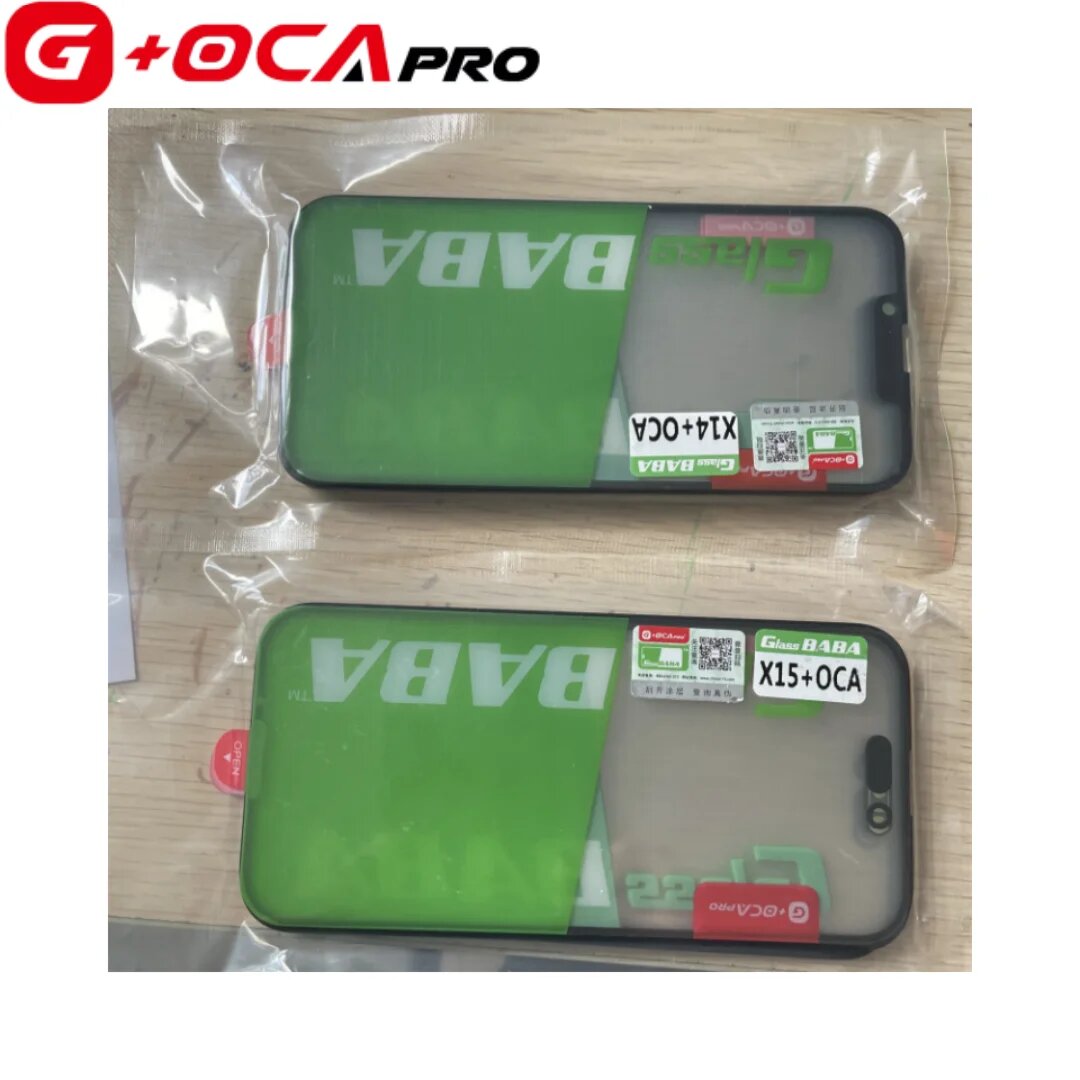 10 шт./лот G+OCA PRO GLASS BABA G+OCA Glass+OCA 2 в 1 для iPhone 16 15 12 13 11 14 Plus Pro Max Mini X XS XR MAX LCD Touch Lens