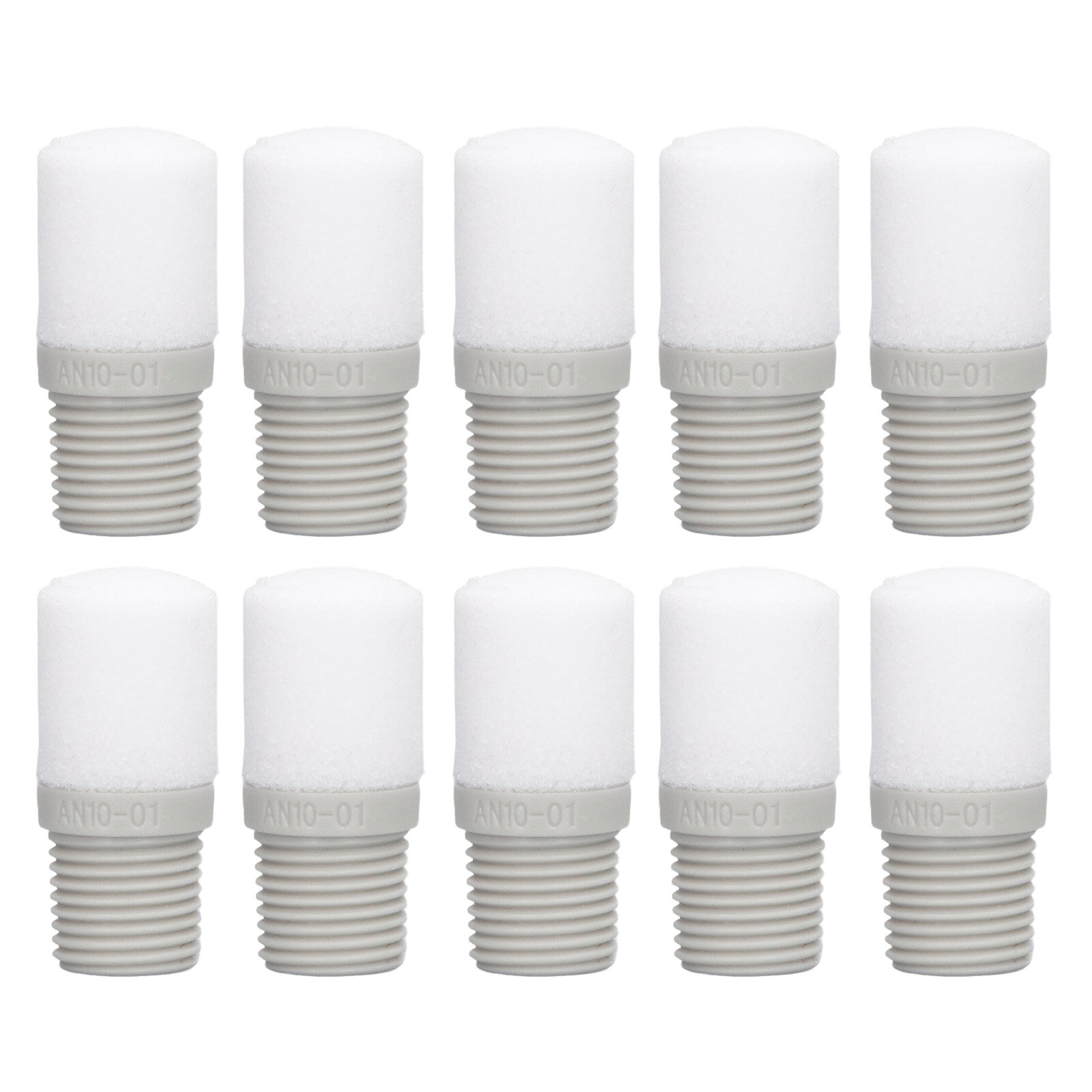 10 шт. пневматических глушителей выхлопной системы G1/8 дюйма, вспомогательный компонент для электромагнитного клапана цилиндра и картера двигателя.