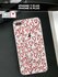 Чехол на Apple iPhone 7 Plus / Айфон 7 Плюс с принтом "Легкие бордовые сердечки"