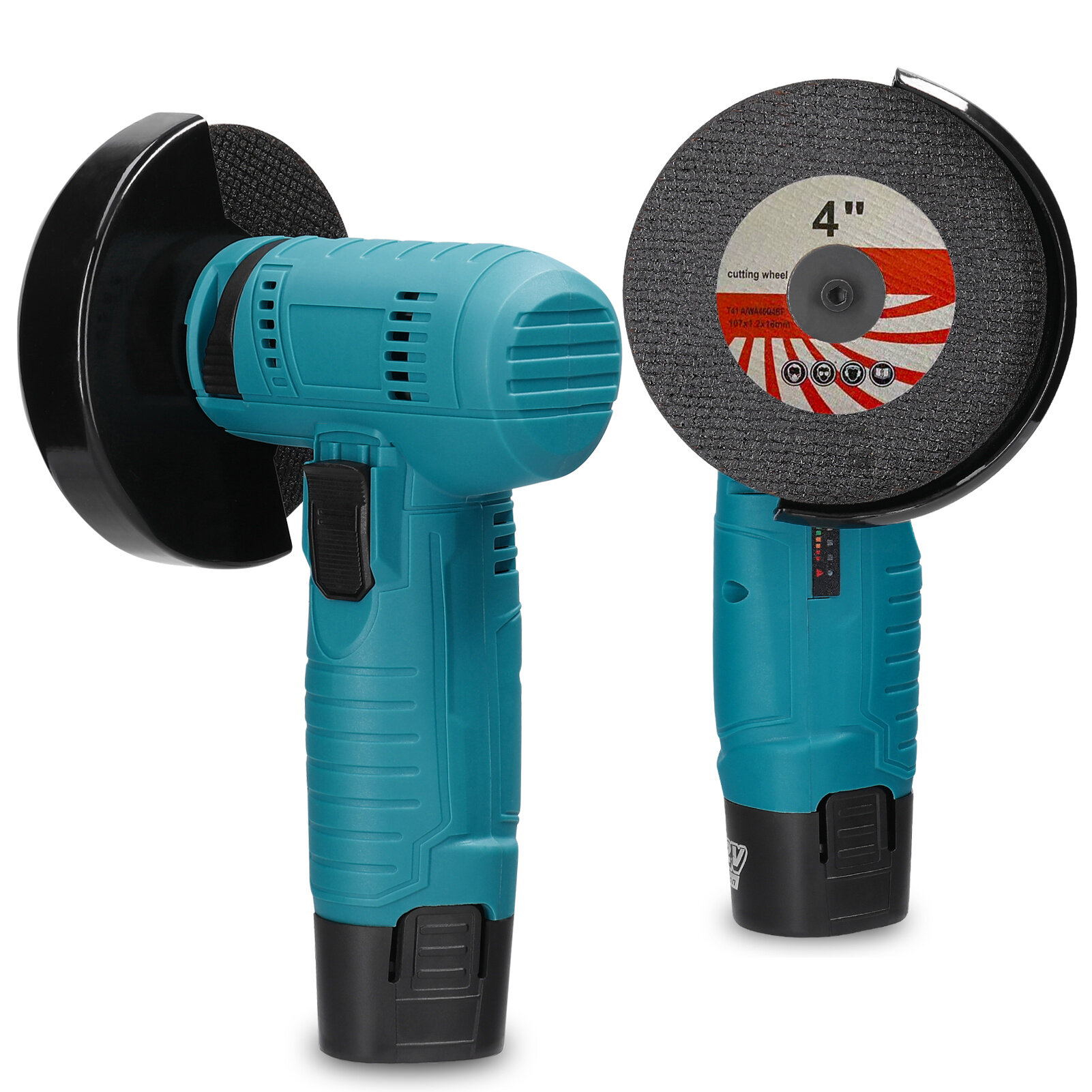 12 V 11000rpm M5 Angle Grinder Brushed Motor Electric Grinding Tool Multifunctional Lithium Cutting Machine Utility Power for Polishing Ceramic Tile Wood Stone Steel