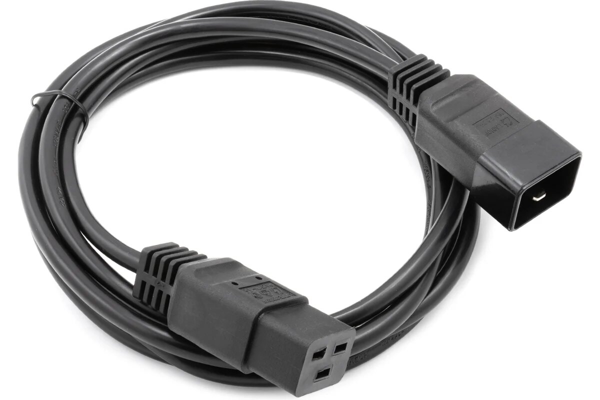 A1 PC15 C19-C20 3x1.5 мм² кабель питания 5 м черный для источников питания 3500Вт