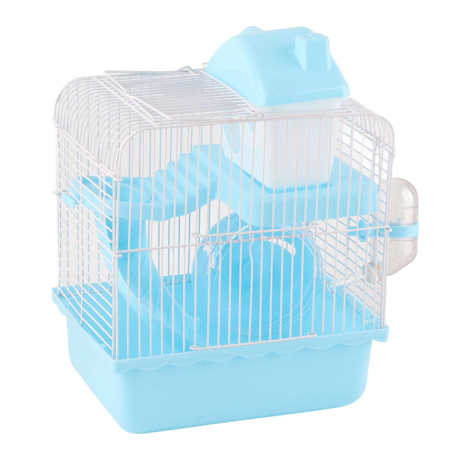 2 Tier Hamster Cage Large Space High Chassis Design Habitat for Pet Small Animals Blue