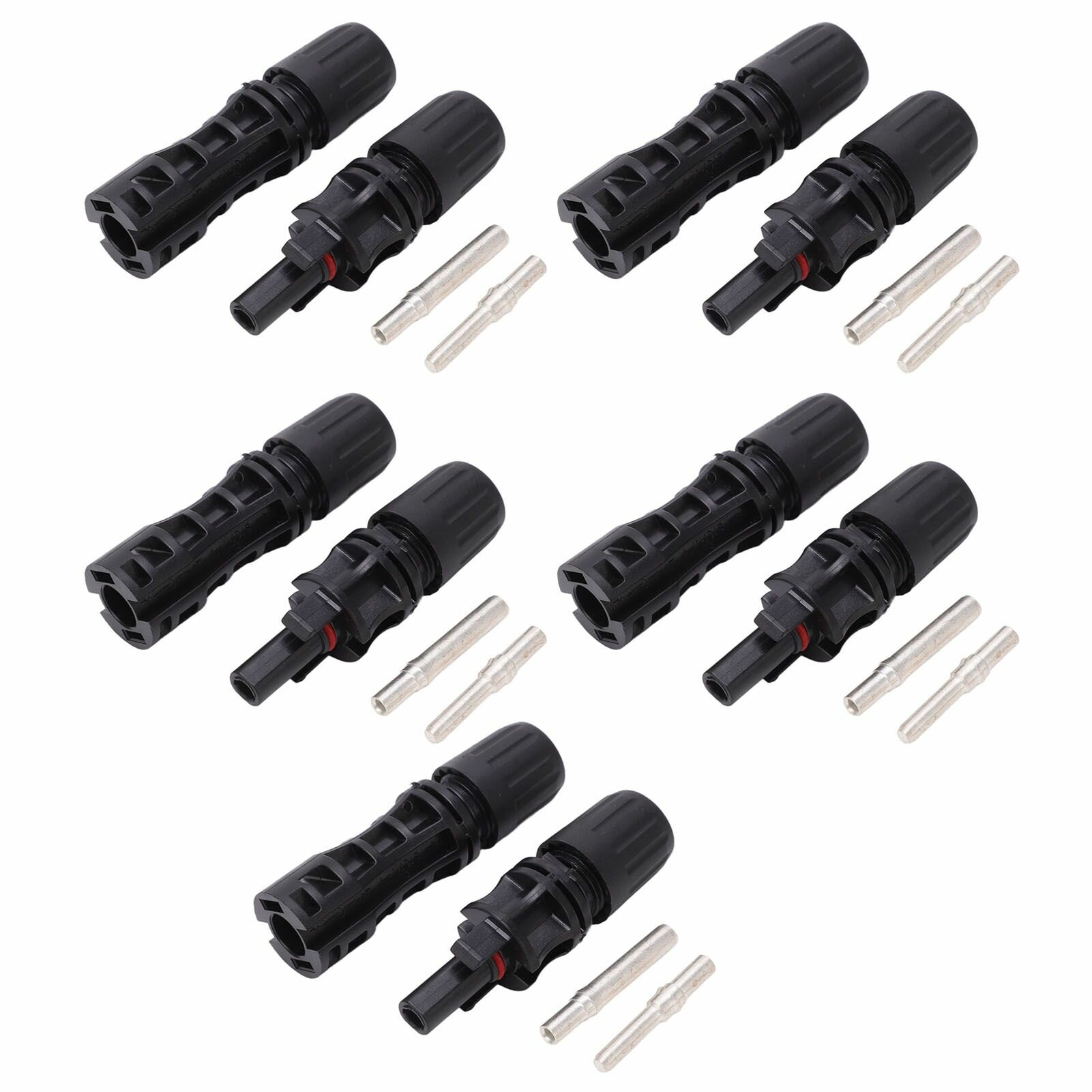 5 комплектов солнечных фотоэлектрических разъемов, водонепроницаемый IP67, медь, луженое покрытие, разъем для кабеля солнечной панели, постоянный ток 1500 В, 45 А, 6-10