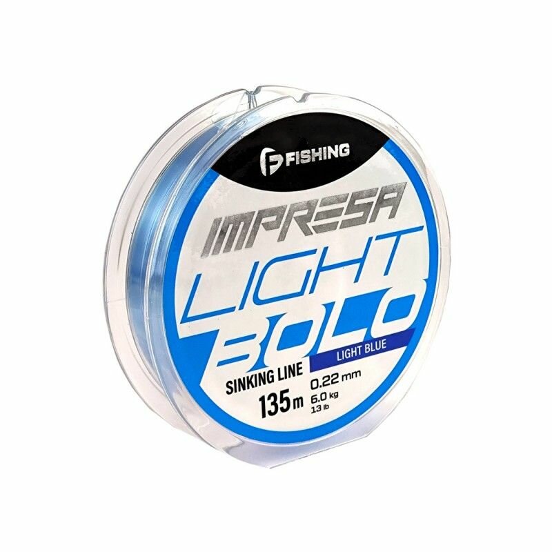 F-FISHING Леска Impresa Light Bolo Light Blue 135м 0,22мм 6,0кг 13lb