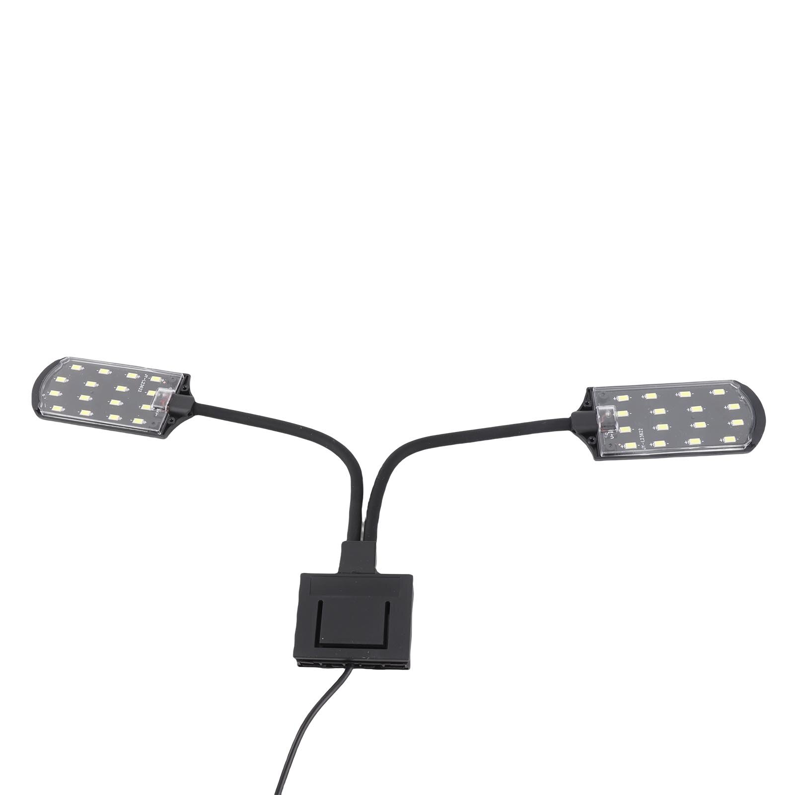 AC220V 10W 32 LED двухсторонний аквариумный светильник для аквариума, гибкий, сгибаемый, угол освещения, белый, портативный
