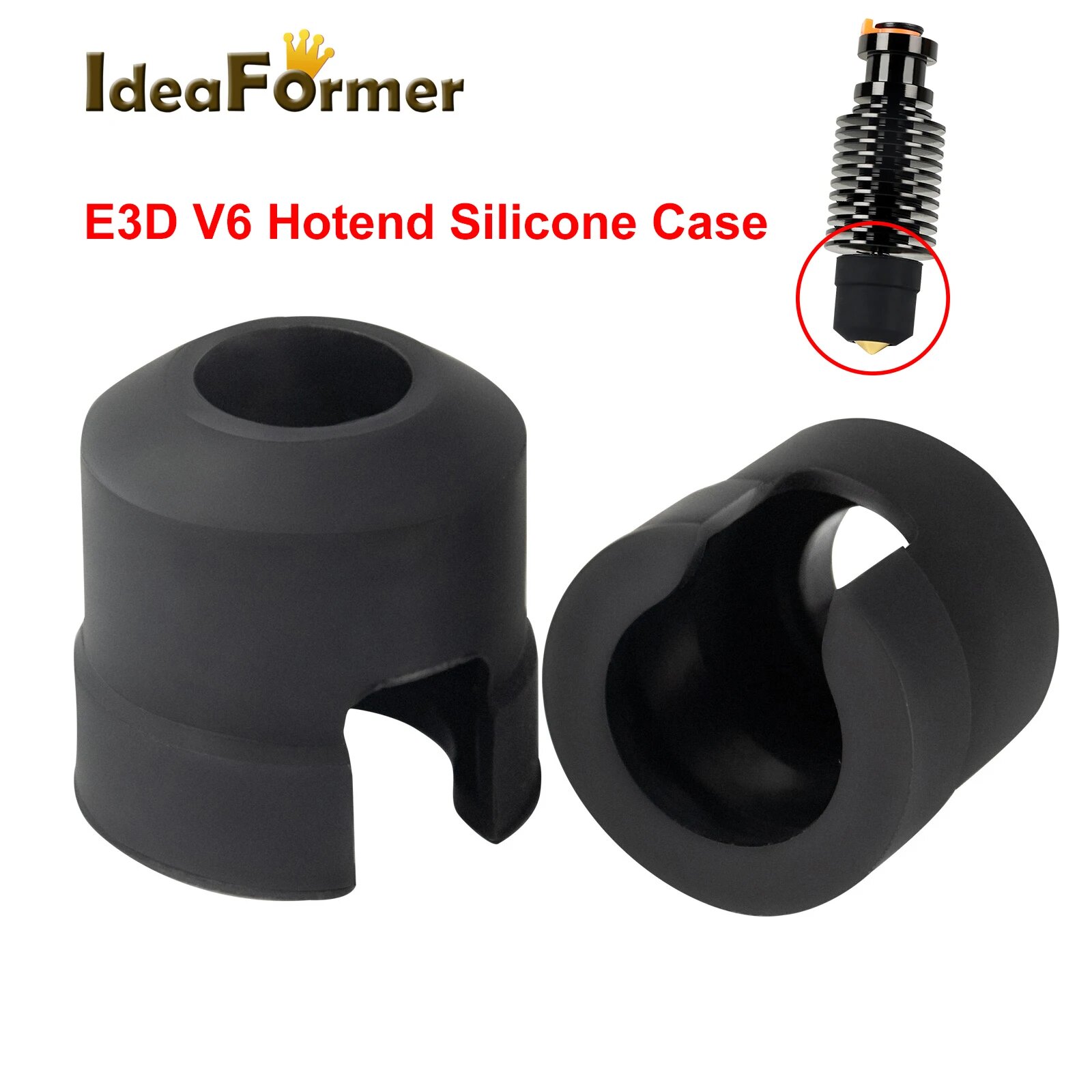 E3D V6 Hotend силиконовая фотокерамическая быстронагревательная Печатающая головка для Voron 2,4 Prusa DDB Extruder Ender 3 CR10 MK3S 3D принтер