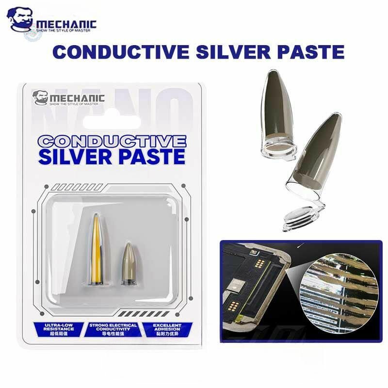 Паяльная паста MECHANIC NANO20 для ремонта ITO Silver Paste, комбинированная смесь для восстановления экранных схем, точечный ремонт планшетов и смартфонов