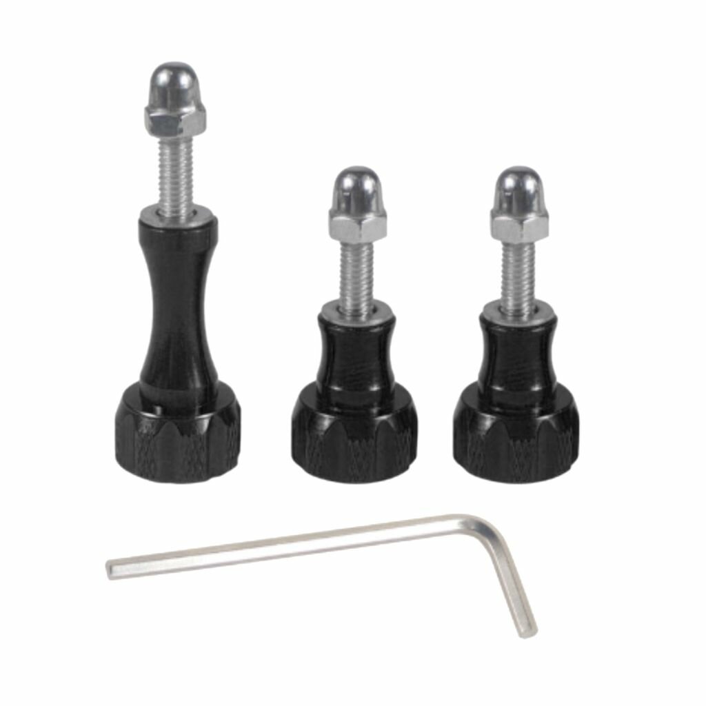 1 комплект из 4 штук, металлические длинные и короткие цветные гайки-черные