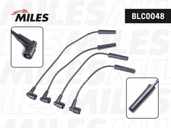 Провода высоковольтные ваз 2107 инжектор силиконовые, MILES BLC0048