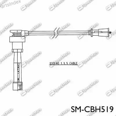 Провода высоковольтные HYUNDAI Equus/KIA Carnival II (GQ), SpeedMate SMCBH519