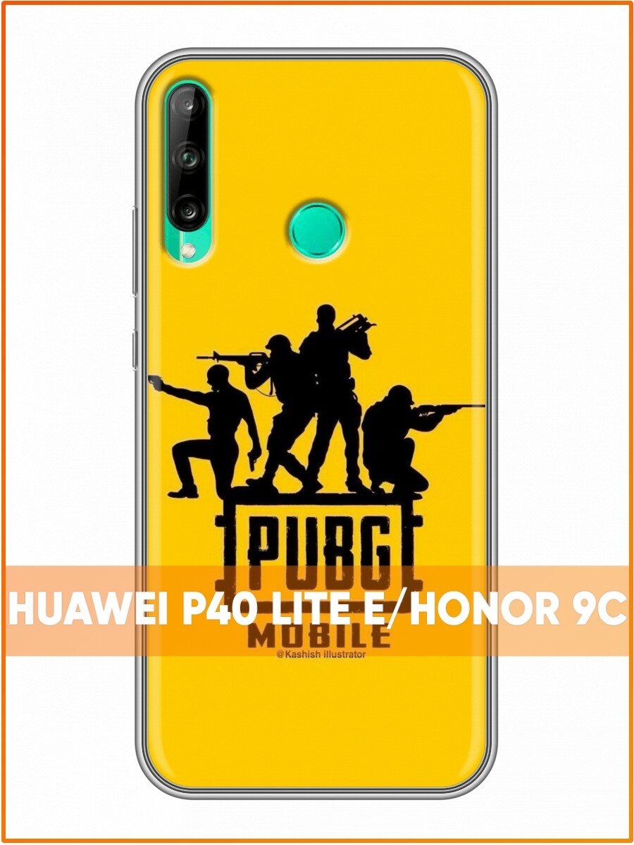 Чехол для Huawei P40 Lite E с принтом Для мальчиков PUBG (Хуавей П40 Лайт Е)