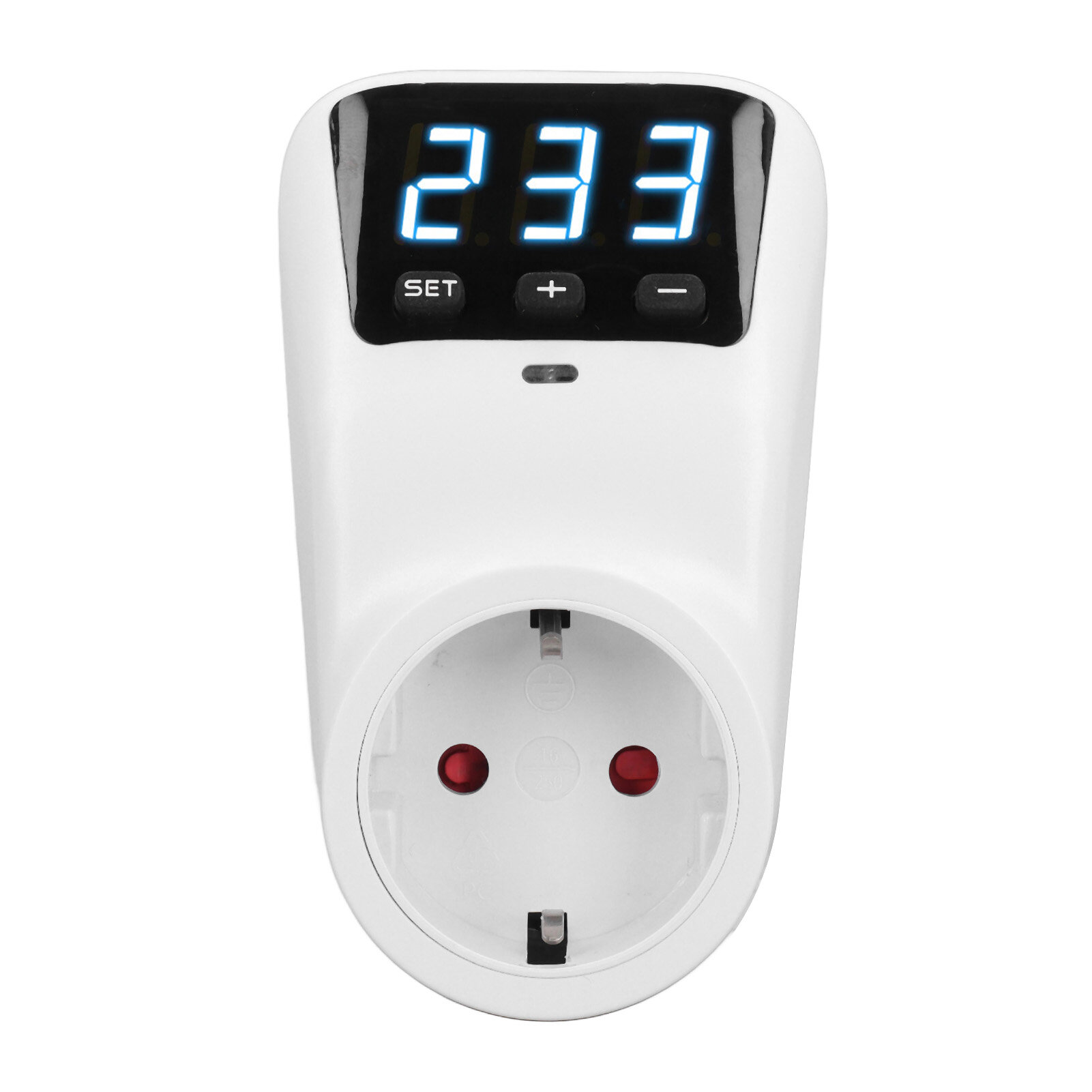 Surge Protector Digital Display Voltage Socket for Home Appliance Refrigerator Air Conditioner 16A 3680W