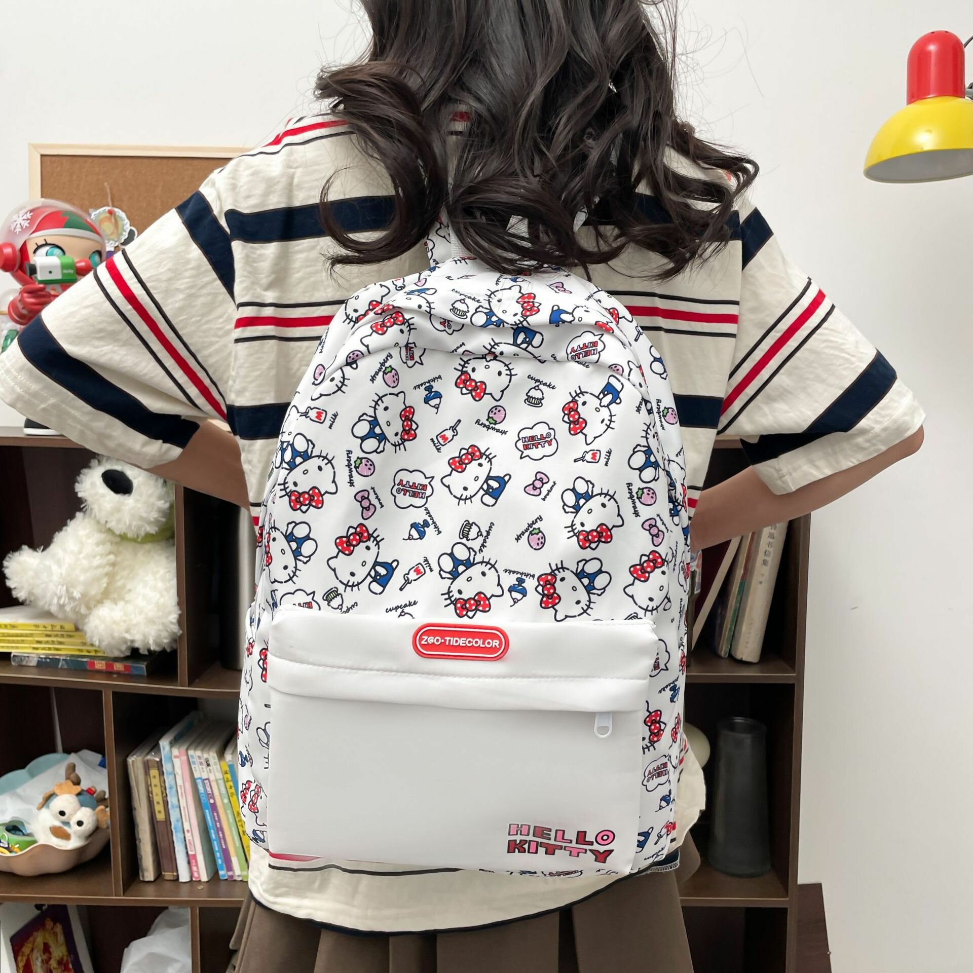 Рюкзак школьный Hello Kitty KT, хаки