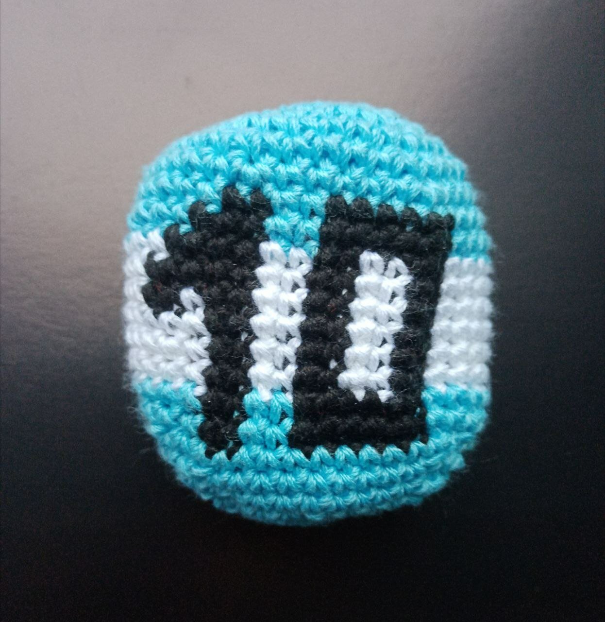 Мяч сокс вязаный 100% хлопок ручная работа / наполнитель в защитной капсуле