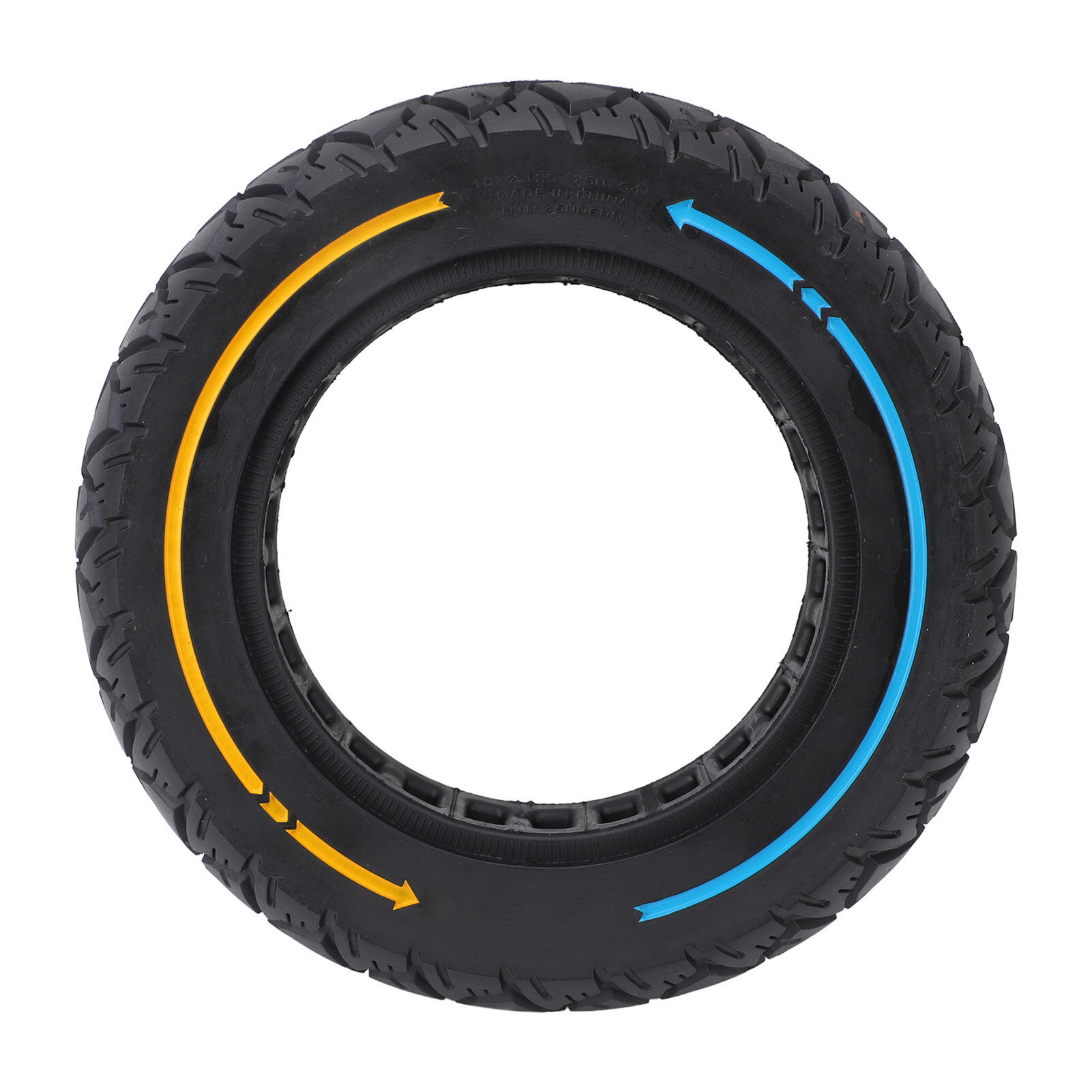 10x2.125 Шины для электросамоката Передние и задние колеса Универсальные бескамерные 10-дюймовые цельнорезиновые шины для электросамоката M4 для M365