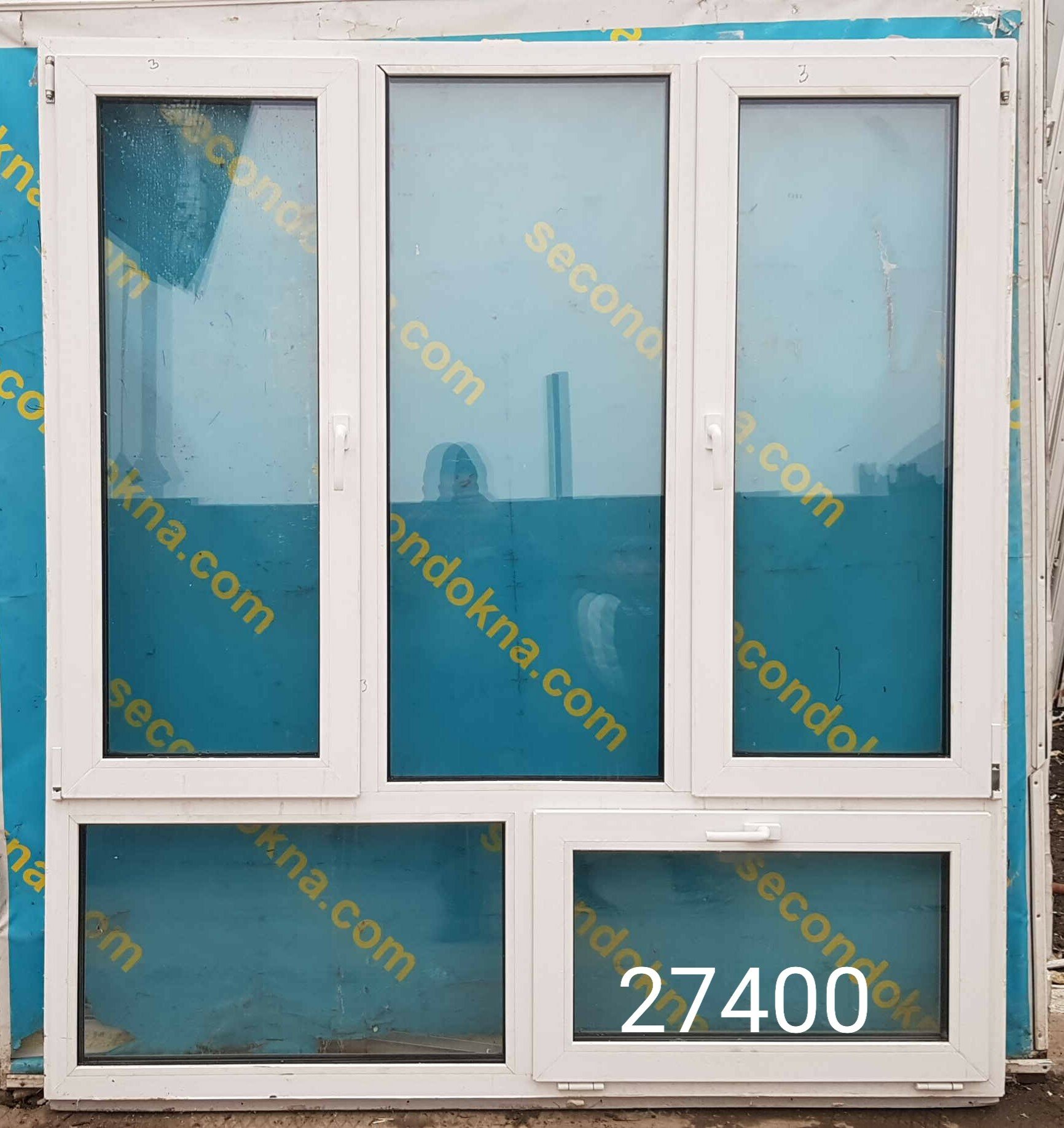 Пластиковое окно Б/У 1950(в) 1440 об х 1770(ш)