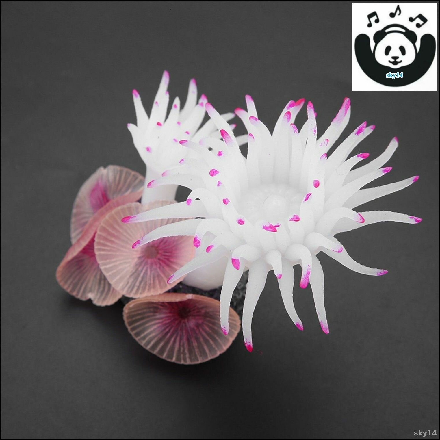 Эксклюзивный акваскейп с мягкими силиконовыми кораллами и имитацией подводного дерева для аквариума