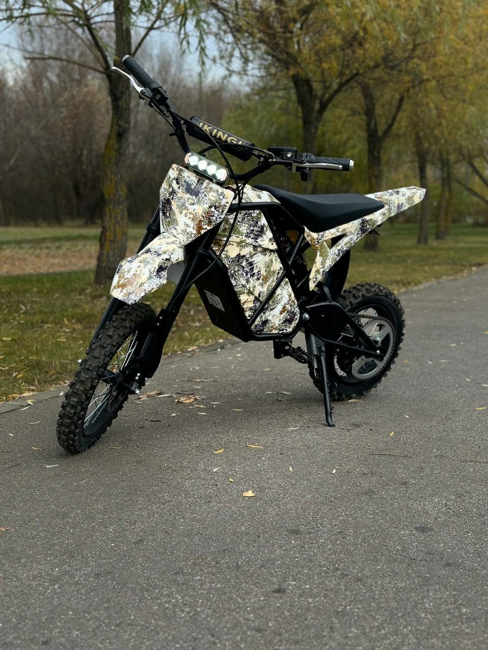 Электромотоцикл Электропитбайк Питбайк Ikingi S9 mini 1000W, 48V/25AH