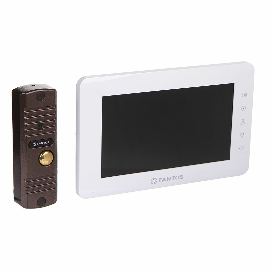Видеодомофон Tantos "Mia kit", цветной экран 7', 2 вызывные панели, ИК-подсветка, металл