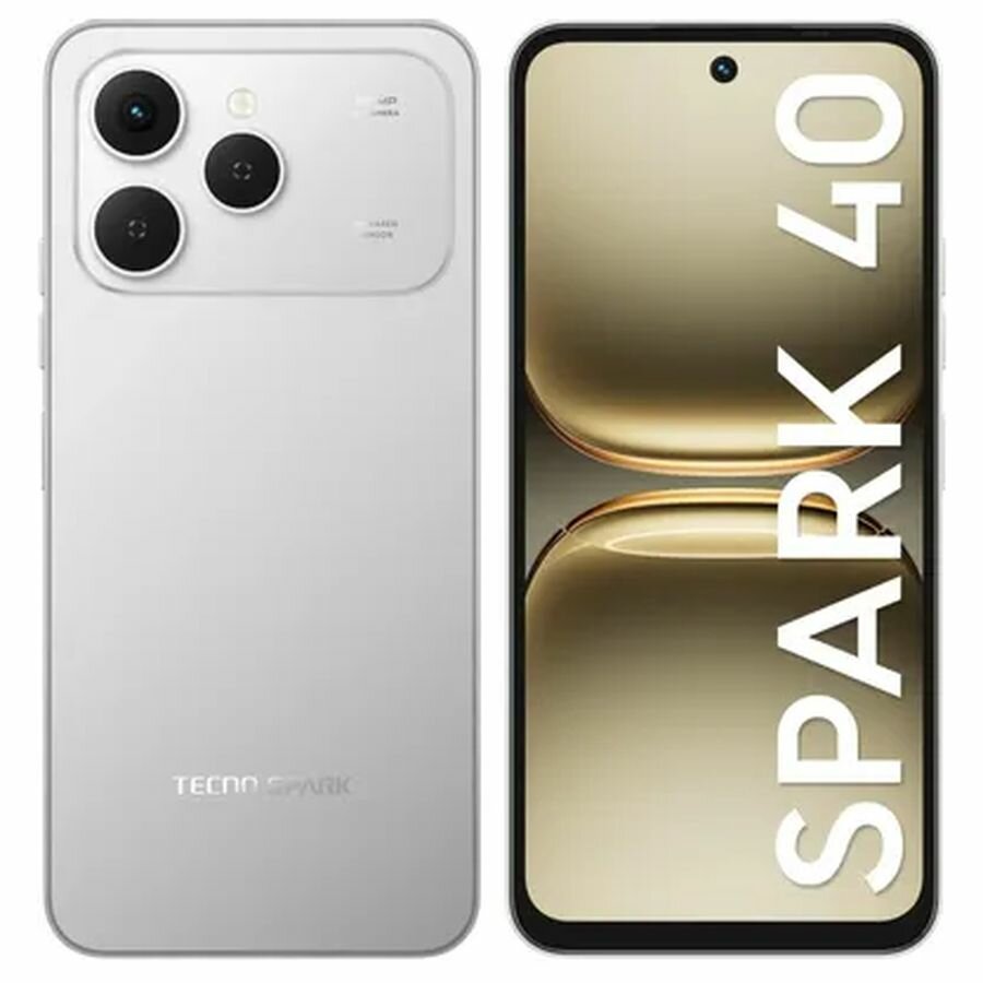 6,67" Смартфон TECNO Spark 40 8/256 ГБ (SPARK 40) 2025, серый