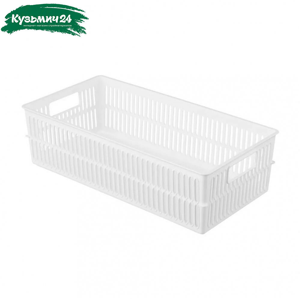 Корзина Econova Simplify, универсальная, белая, 78х140х274 мм, 2.5 л, 435250616