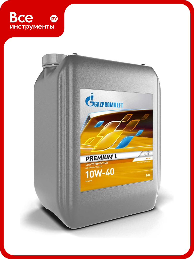 Масло GAZPROMNEFT Premium L 10W-40 20 л, для
